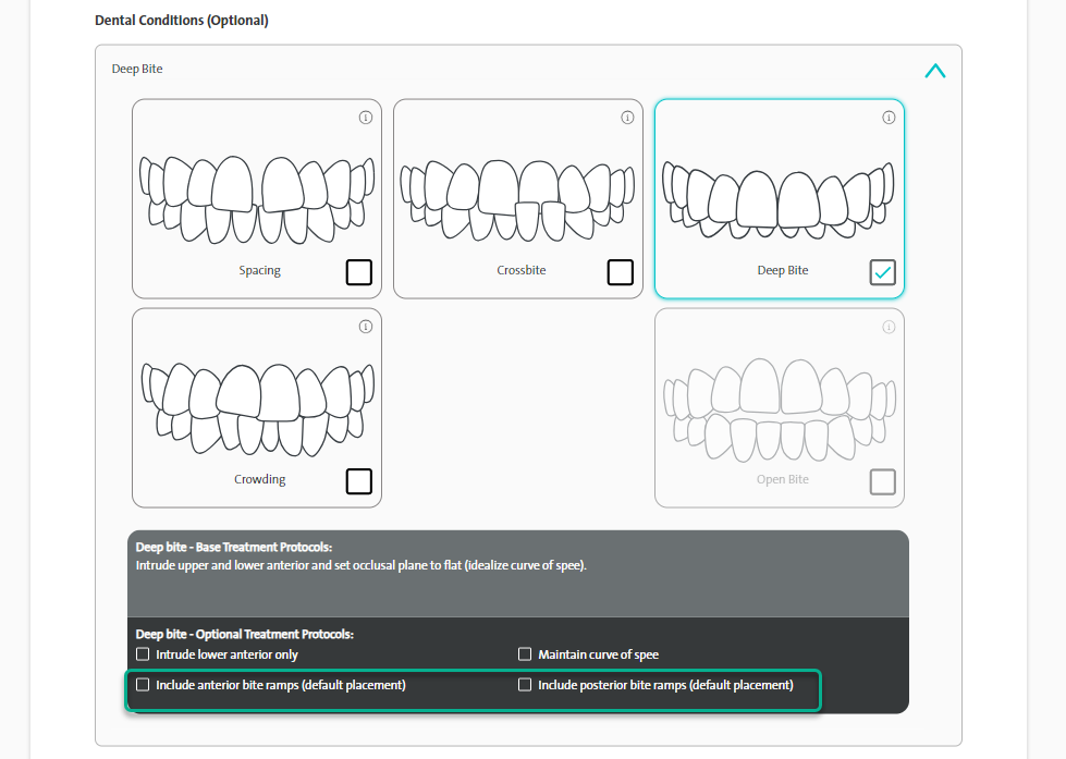 Bite ramp – ClearCorrect Supporto