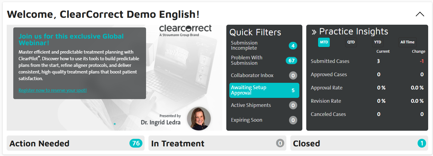 The Doctor Portal - ClearCorrect Case Management Tool – ClearCorrect ...