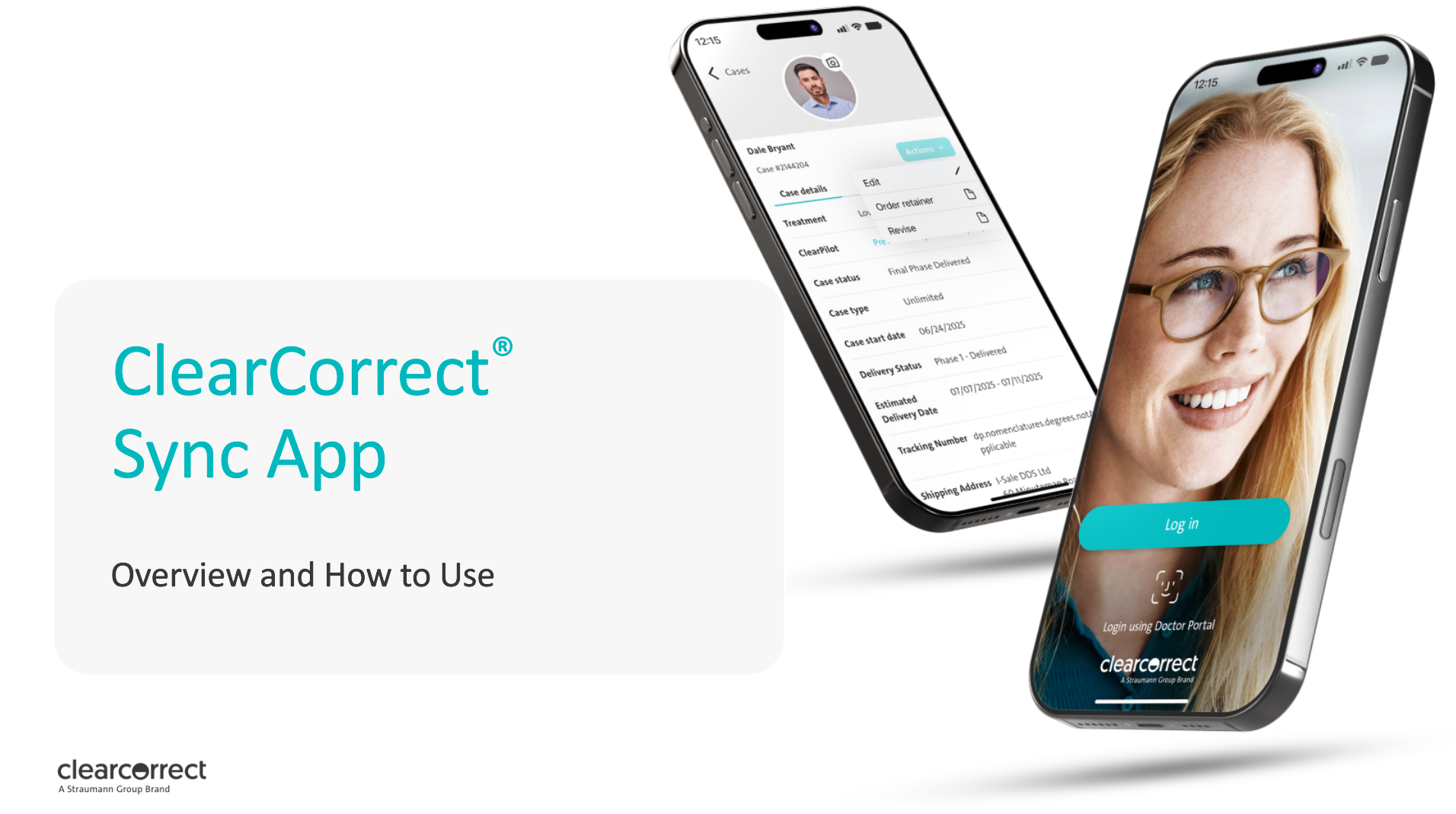 Aplicativo ClearCorrect® Sync - Visão geral e como usar – ClearCorrect Apoio